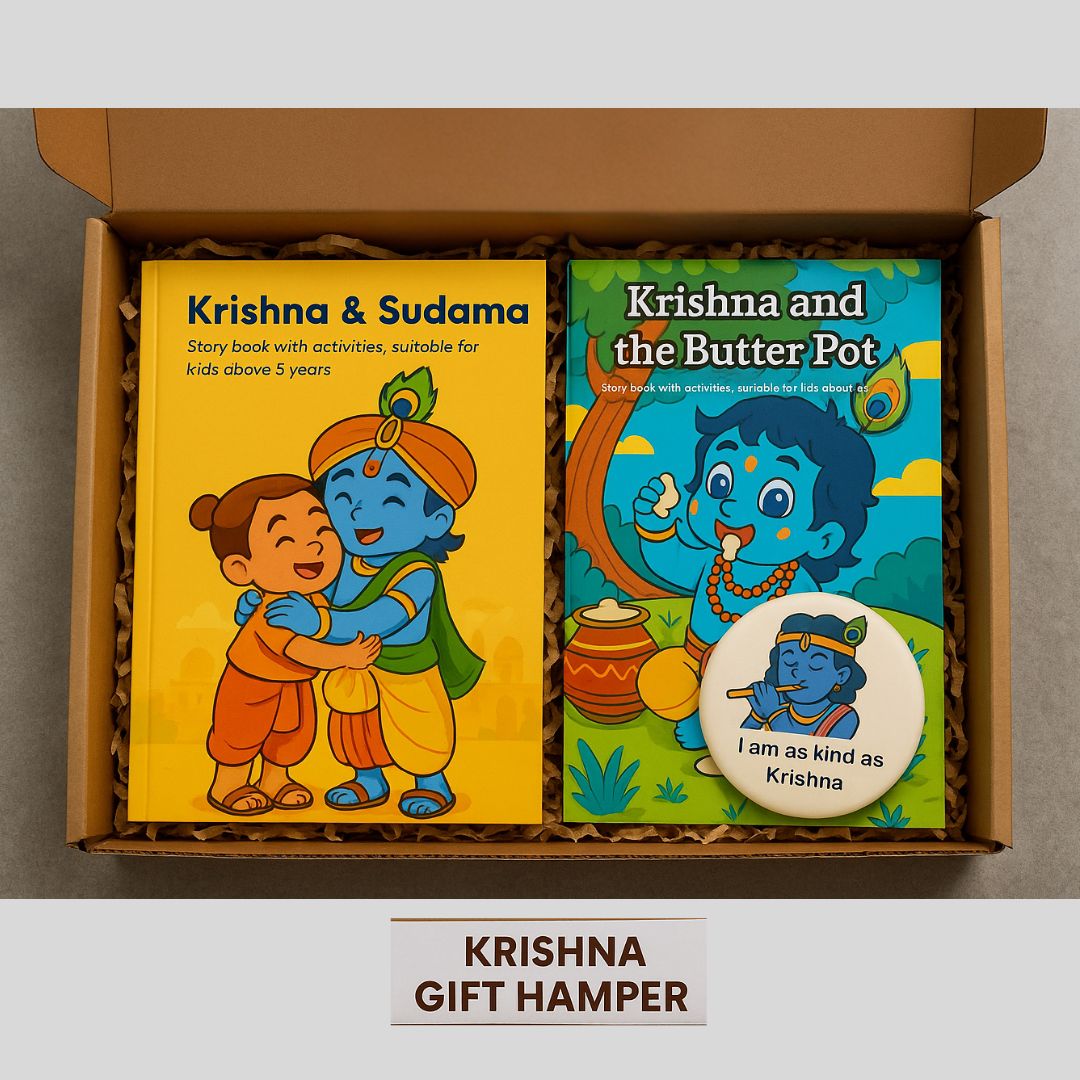 Lord Krishna Hamper for Kids – Buy Storybook & Devotional Gift Set ...